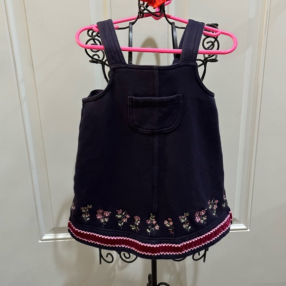 Gymboree | Dresses | Gymboree Baby Girls Navy Blue Floral Overall Dress ...